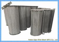 China Plain Weave Metal Wire Mesh Conveyor Belt 4.0m Width 30m Length Heavy Duty Stainless Steel for sale