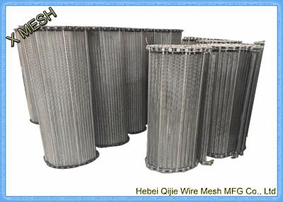 China Plain Weave Metal Wire Mesh Conveyor Belt 4.0m Width 30m Length Heavy Duty Stainless Steel for sale