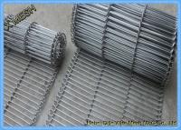 China SS304 Stainless Steel Eye Link Conveyor Belt 10 Meters Length, 100-3500mm Width Range for Industrial Applications for sale