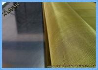 China 0.03mm Square Hole Brass Woven Wire Mesh - Plain Weave for Decoration & Filtration (0.5-2m Width) for sale