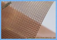 China Pure Copper Metal Wire Mesh Sheets Square Hole Bending Selvage For Shielding for sale