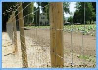 China Heavy Duty Metal Wire Mesh Sheets , High Tensile Fabric Mesh Screen Field Fencing for sale
