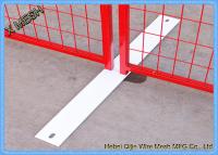 China Powder Coated Temporary Mesh Fencing 8FT x 10FT Panel with 25mm x 25mm Mesh and 3-5mm Wire Diameter for sale