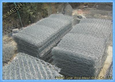 China Galvanized Hexagonal 80x100mm Hesco Wire Mesh Gabion - Erosion Control Structures with 2-6m Length Options for sale