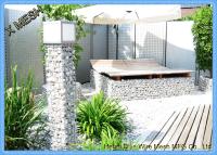 China 5mm Wire Gauge Welded Gabion Baskets Silver Galfan For Architectural Cladding for sale