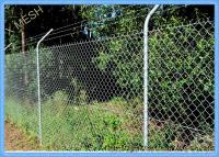 China Easily Install Chain Link Fence Fabric Green Color PVC Coated Materials for sale