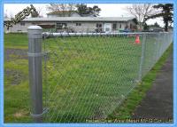 China Galvanized Chain Link Fence Privacy Fabric  / Mesh Fabric High Carbon Steel Wire for sale