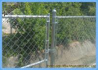 China Galvanized Chain Link Fence Privacy Fabric  / Mesh Fabric High Carbon Steel Wire for sale