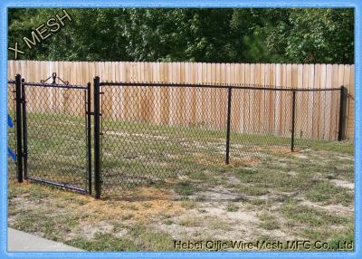 China PVC Coated Chain Link Fence Fabric 50ft with 3.2-4mm Wire Diameter and 5x5cm Mesh for Residential Gardens for sale