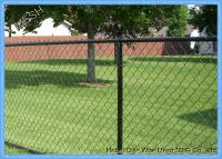 China PVC Coated Chain Link Fence Fabric 50ft with 3.2-4mm Wire Diameter and 5x5cm Mesh for Residential Gardens for sale