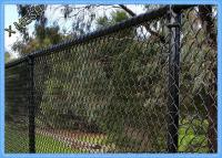 China PVC Coated Chain Link Fence Fabric 50ft with 3.2-4mm Wire Diameter and 5x5cm Mesh for Residential Gardens for sale