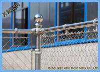 China Woven Vinyl Coated Chain Link Fence Gate With Galvanized Steel Wire Fit Backyards for sale