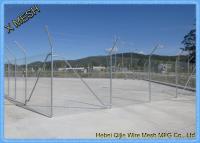 China Hot Dipped Galvanized Chain Link Fence Slats / Panels Heavy Duty Sliding Gates 5 Foot for sale