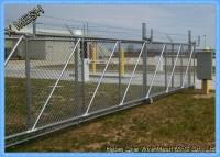 China Hot Dipped Galvanized Chain Link Fence Slats / Panels Heavy Duty Sliding Gates 5 Foot for sale