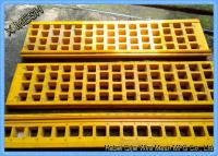 China Yellow Polyurethane Vibrating Sieve Screen for Aggregate Ore Processing -40°C to +70°C Temperature Range for sale