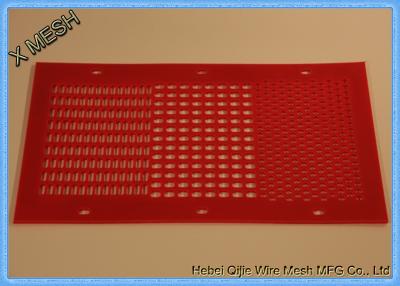 China Red Color Mining Screen Mesh PU Material Low Noise Non - Pegging Flexible for sale