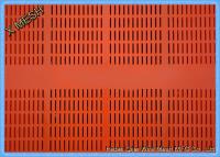 China Red Color Mining Screen Mesh PU Material Low Noise Non - Pegging Flexible for sale