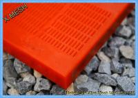 China Orange Polyurethane Self Cleaning Screen Mesh High Wear Resistance For Metallurgy for sale