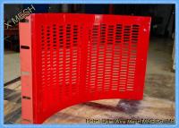 China Round Hole Mining Screen Mesh Polyurethane Material Red Color For Cement Plants for sale