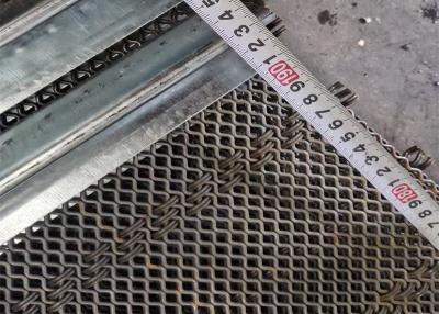 China Black Iron 4mm Vibrating Screen Mesh Square Woven Crimped Wire for sale