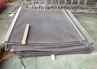 China 65mn Hooked Vibrating Screen Mesh For Quarry Stone Crusher for sale