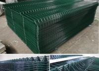 China Pvc Coated Panel Curved Steel Fence Peach Post For Garden for sale