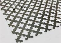 China 6mm thickness Full Leaf Clover Pattern  Perforated Metal Sheets for sale