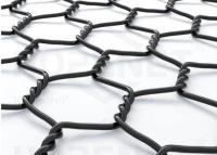 China 100% Pet Polyester Material Hexagonal Wire Mesh Net Black Color for sale