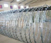 China Hot Dipped Galvanized Barbed Razor Blade Concertina Wire For Anti-Piracy for sale