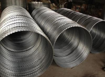 China Hot Dipped Galvanized Barbed Razor Blade Concertina Wire For Anti-Piracy for sale
