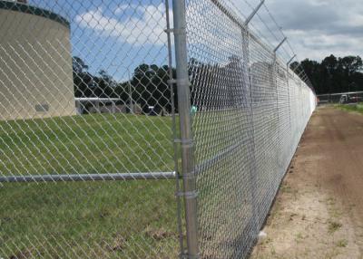 China Galvanized / PVC Coated Chain Link Fence Cyclone Fencing 3 Foot Height for sale