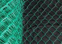 China 7 Ft PVC Coated Hot Dipped Galvanized Chain Link Fence Fabric Residential for sale