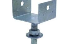 China Galvanized Steel Fence Post Support U Bracket 2-4 Inch Timber Connector for Wood Construction for sale