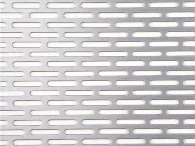 China Galvanized Steel Slot Hole Perforated Metal With 1.2 X 2.4 M Dimensions for sale