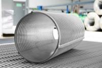 China Customized 500mm Diameter Stainless Steel V Wire Wedge Wire Screen For Durable Construction for sale