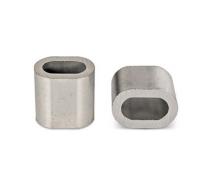 China Aluminum DIN EN 13411-3 Stainless Steel Ferrule For Crimping Wire Rope for sale
