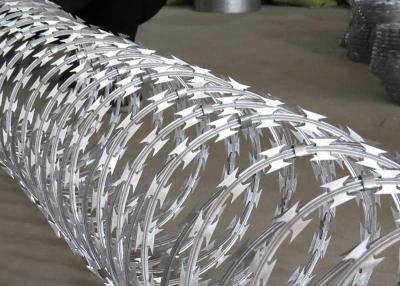 China Hot Dipped Galvanized BTO22 Razor Wire Builds Better Security Barrier Fencing for sale
