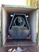 China Razor Wire Mobile Security Barrier System Mobile Rapid Deploy Razor Barrier Trailer for sale