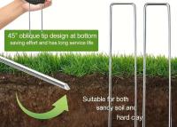 China Galvanized Landscape Staples U Shaped Lawn Turf Nail for sale