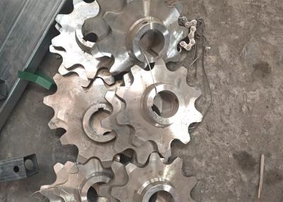 China DIN Sprocket 24B 28B 32B Chain Wheel With 10mm Tooth And C45 Material for sale