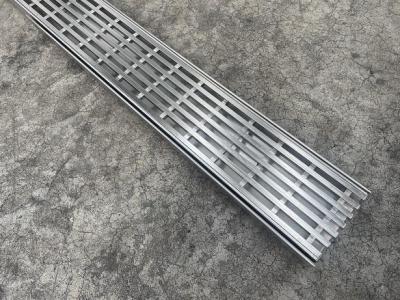 China Custom Size 304/316 Durable Stainless Steel Linear Drain Trench Grate Channel Modern Outdoor Swimming Pool Anti-Corrosion for sale