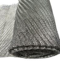 China Customized 100% Copper/Stainless Steel Wire Knitted 0.1MMx0.3MM Knitted Wire Mesh for sale