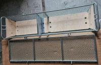 China 304 Stainless Steel Wire Mesh Basket 300x197x70mm with 17.3mm OD Pipe and 15mm Plywood Pallet - Stackable Storage Solution for sale