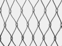 China Ss316l 1-6mm 20x20mm Stainless Steel Knotted Rope Mesh With Open Ferrules for sale