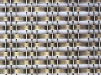 China Antique Brass Flat Decorative Rigid Metal Mesh for sale