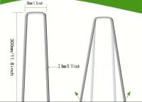 China Galvanized Landscape Staples U Shaped Lawn Turf Nail for sale
