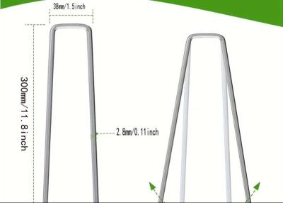 China Galvanized Landscape Staples U Shaped Lawn Turf Nail for sale