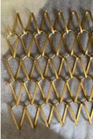 China Satin Brass Metal Link Spiral 3mm Decorative Wire Mesh Panels Net For Curtain for sale