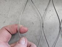 China Customizable Balustrade Cable Mesh with Wire Diameter 1.2mm-6.0mm and Mesh Hole Size for sale