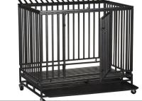 China Metal Folding Foldable Pet Dog House With Removable Tray for sale